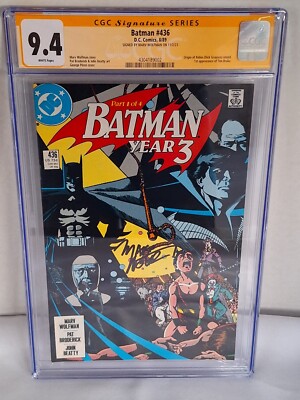 Batman #436 (DC Comics August 1989) CGC 9.4 Signed by Marv Wolfman | eBay