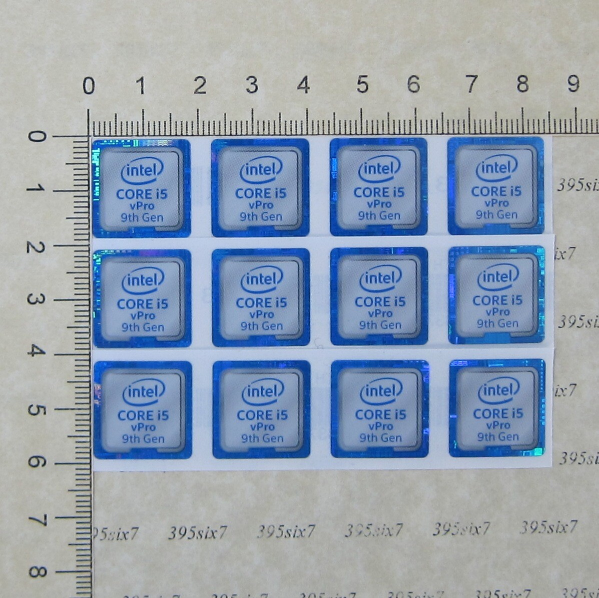Laptop PC Processor Sticker (1st 3rd 4th 6th 7th 8th 9th 10th Gen) x 12 ...