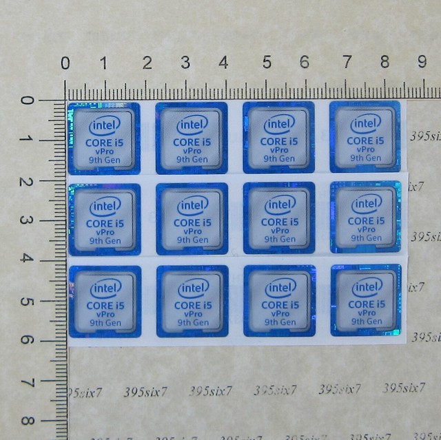 intel Core i5 Sticker (1st 3rd 4th 6th 7th 8th 9th 10th Gen) Sticker x ...
