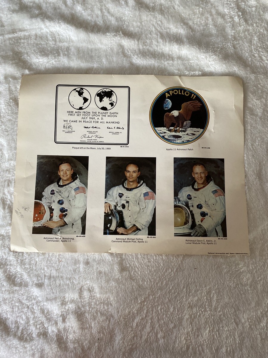 Apollo 11 Plaque Left On Moon