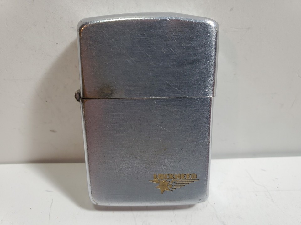 Vintage "Lockheed Aircraft" Logo Zippo Lighter Pat # 2032695 3 Barrel ...