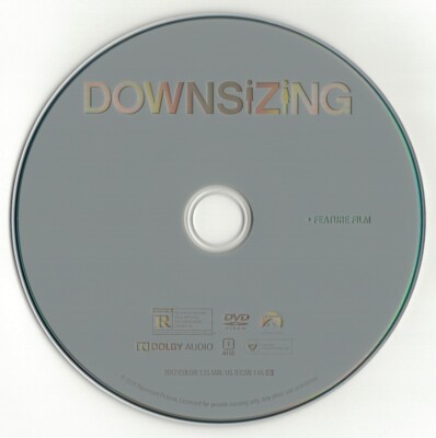 Downsizing (DVD disc) Matt Damon, Kristen Wiig, Christoph Waltz ...