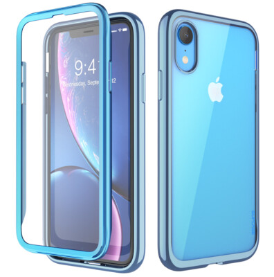 For iPhone XR Case, SUPCASE [UB Electro] Clear Plating Cover w/ Screen ...