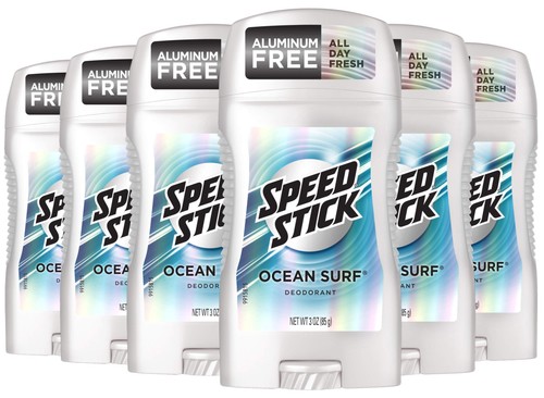Speed Stick Ocean Surf Deodorant for Men, Aluminum Free, 3 oz Pack of 6 ...