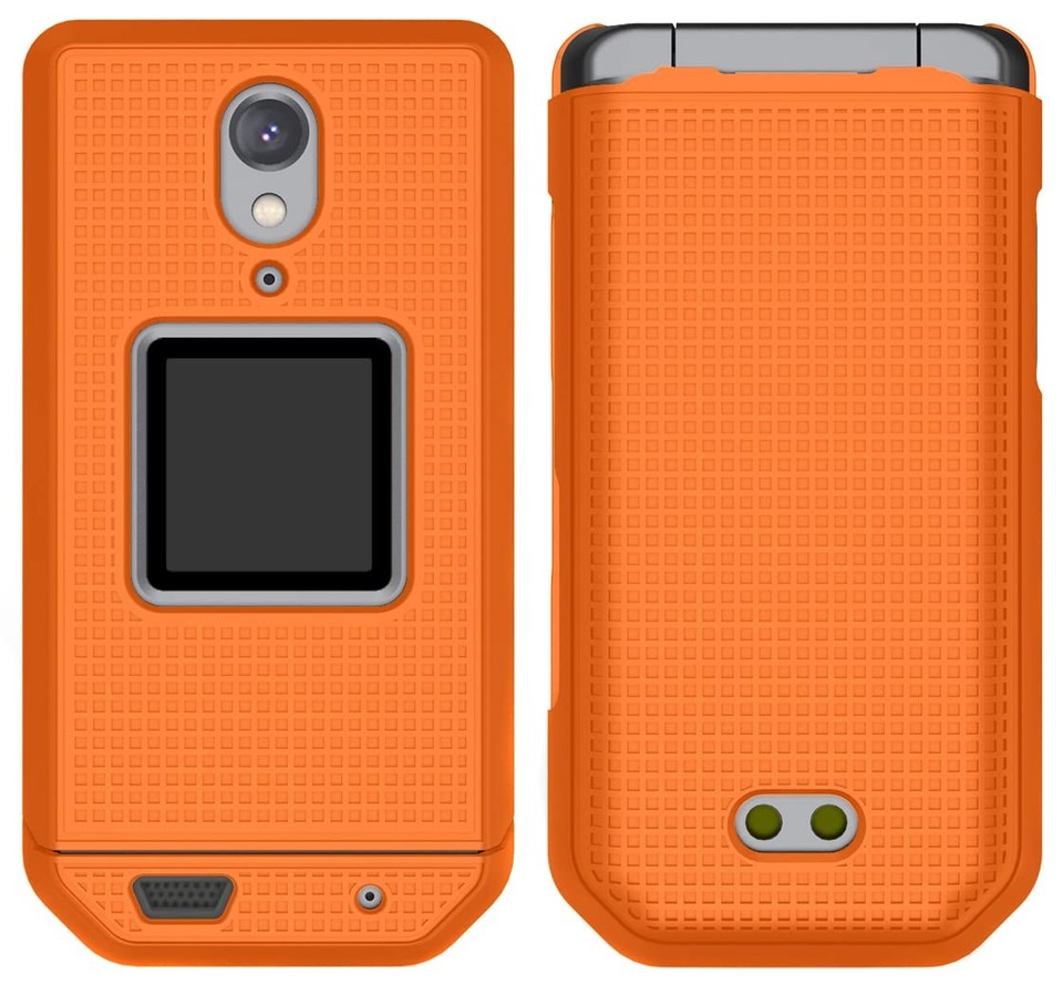 Cat S22 Flip Phone Case Orange Slim Hard Shell Protective Cover With ...