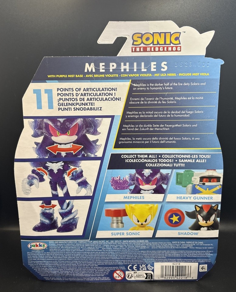 NEW Jakks Pacific Sonic the Hedgehog 4" Mephiles Action Figure 🆓📦 | eBay