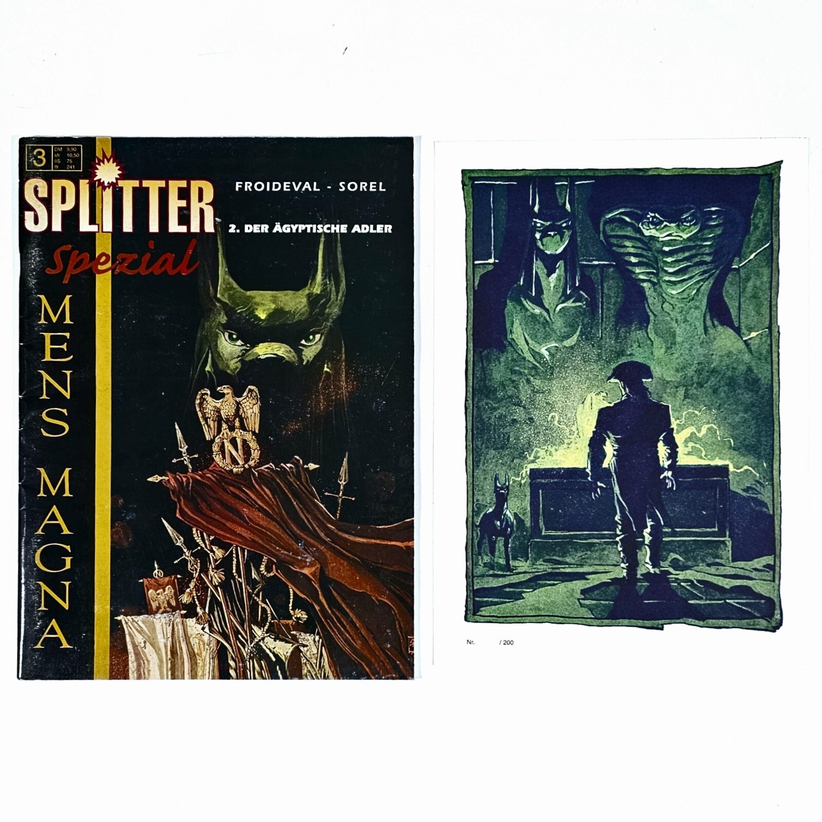 1998 Splitter Comic Mens Magna #2 The Egyptian Eagle German incl ...