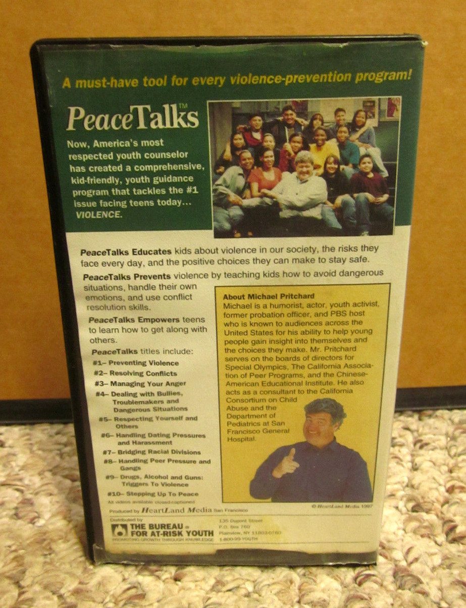 HANDLING PEER PRESSURE & GANGS violence prevention VHS teens Michael ...