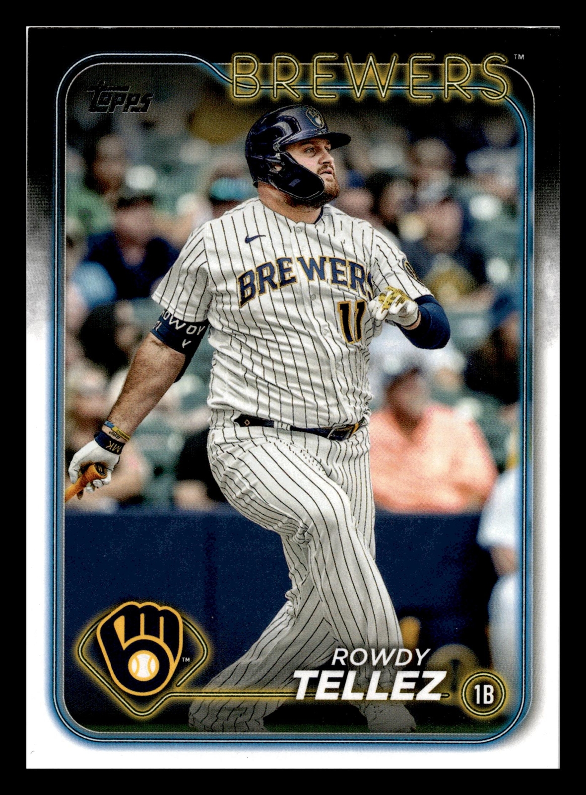 2024 Topps Rowdy Tellez #343 Milwaukee Brewers Series 1 Baseball Card ...