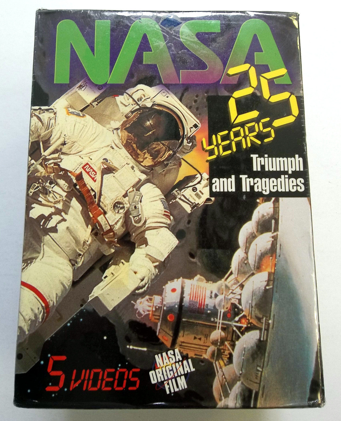 NASA 25 YEARS OF GLORY Canada DOCUMENTARY Sealed 5 VHS BOX SET Madacy ...