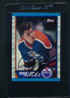1989/90 Topps #99 Craig Simpson Oilers Signed Auto *C9972 | eBay