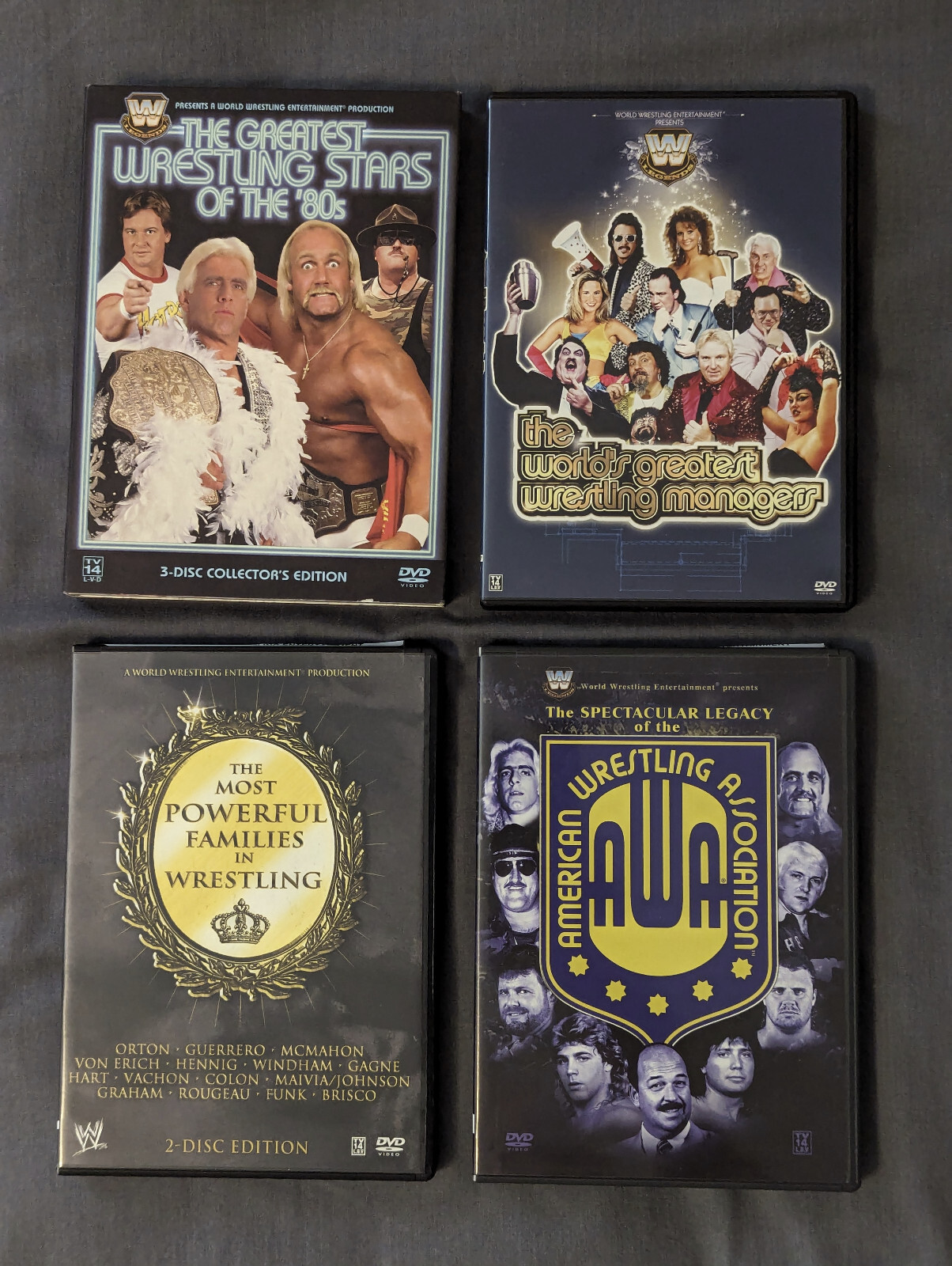 WWE 8 Disc DVD Lot Legacy of AWA Powerful Families Greatest Managers 80 ...