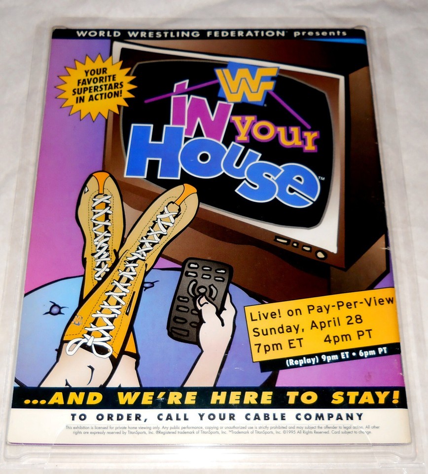 WWF WRESTLEMANIA 12 XII Arena Program! Sunny Poster Vader RAW Magazine ...