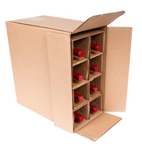 8 Bottle Wine Shipping Box SpiritedShipper.com boxes are UPS & FEDEX ...