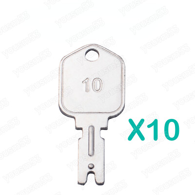 10Forklift Ignition Keys For Gradall Gehl Hyster Komatsu Yale JLG ...