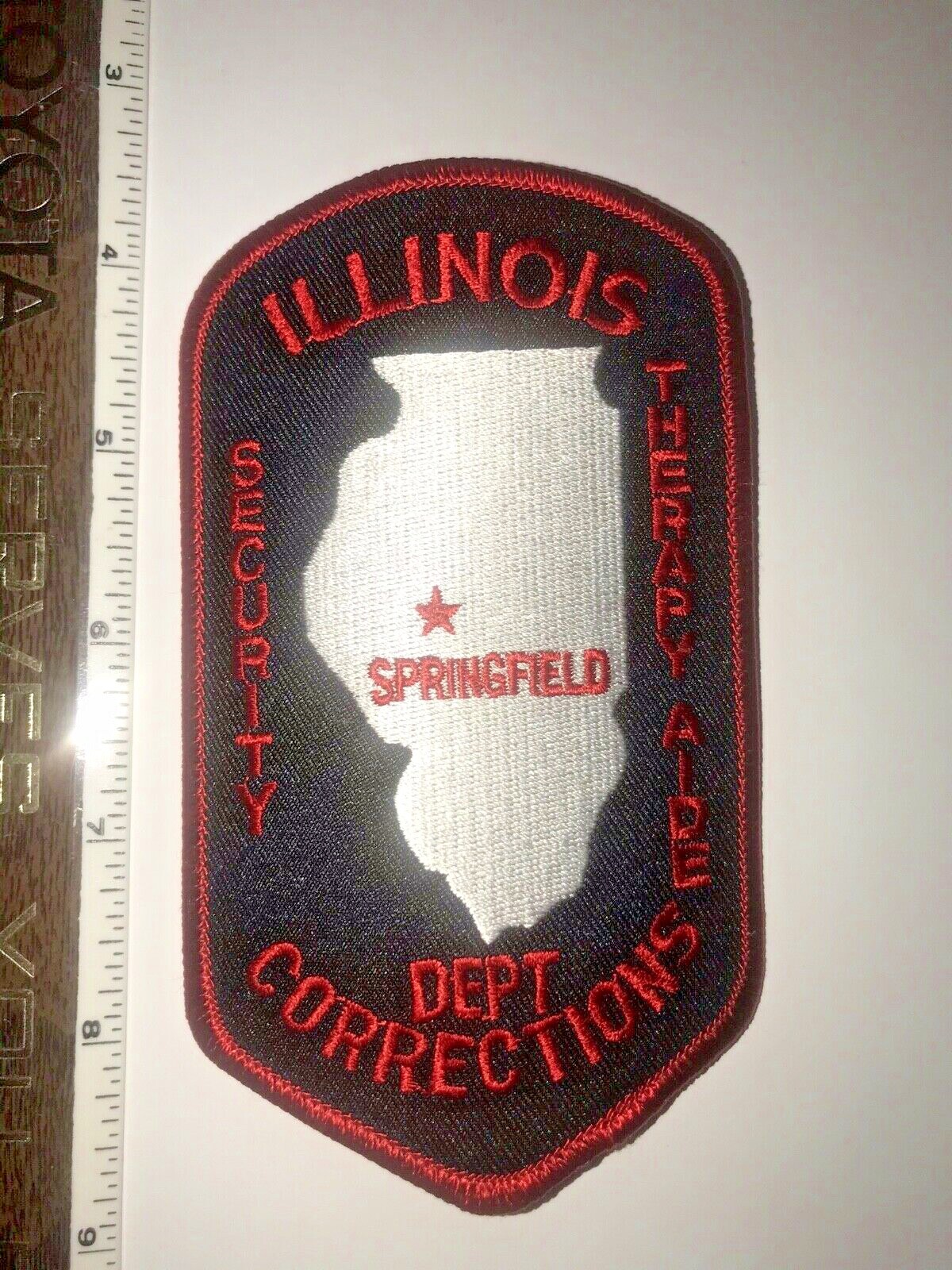Illinois Dept of Corrections Springfield Therapy Aide Patch | eBay