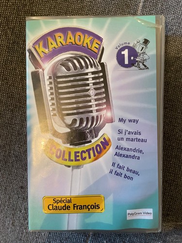 Claude François Karaoké collection 1 K7 VHS | eBay