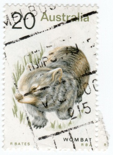 1974 Australia - Wombat, Mammals - 20 Cent Stamp | eBay