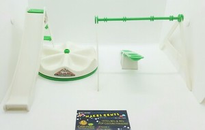 Weeble Wobbles Playground Set Slide Merry, Go Round & Seesaw Swing Set ...