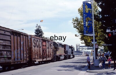 35mm Railway Slide - American Loco SP 9344 & UP 3604 @ Oakland, USA ...