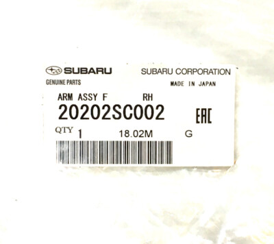 Genuine OEM Subaru 20202SC002 Passenger Front Lower Control Arm | eBay