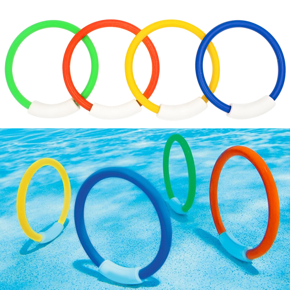 Swimming Pool Toys Child Underwater Diving Ring Buoys Loaded Throwing ...