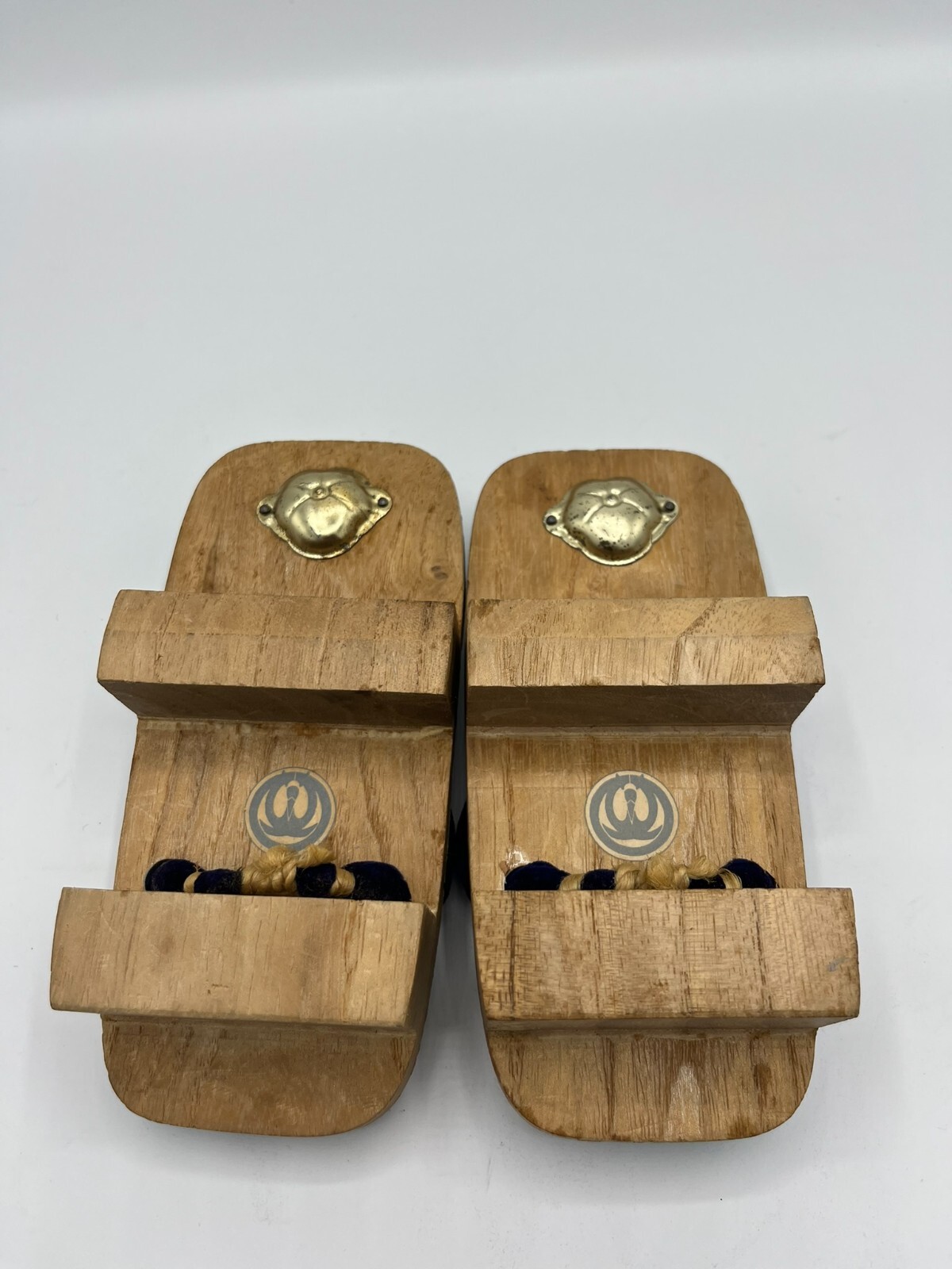 Vintage Japanese Geta Sandals - hand painted decorati… - Gem