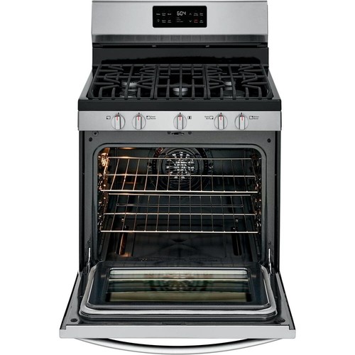 Frigidaire FGGF3059TF 30" Stainless Freestanding Self Clean 5 Burner ...