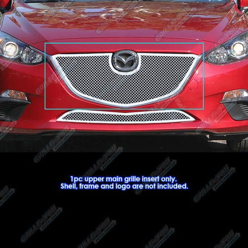 Fits 2014-2016 Mazda 3 Stainless Steel Mesh Grille Insert | eBay