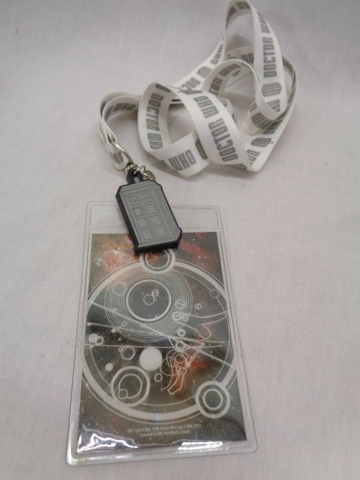 LOT OF 3 Doctor Who Lanyards w/ Tardis and Doctor Charms - I.D. Holder ...