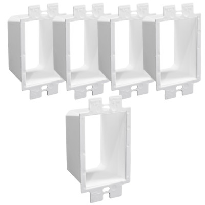 5 Pack Single Gang Electrical Outlet Box Extender Heavy Duty Plastic 1 ...