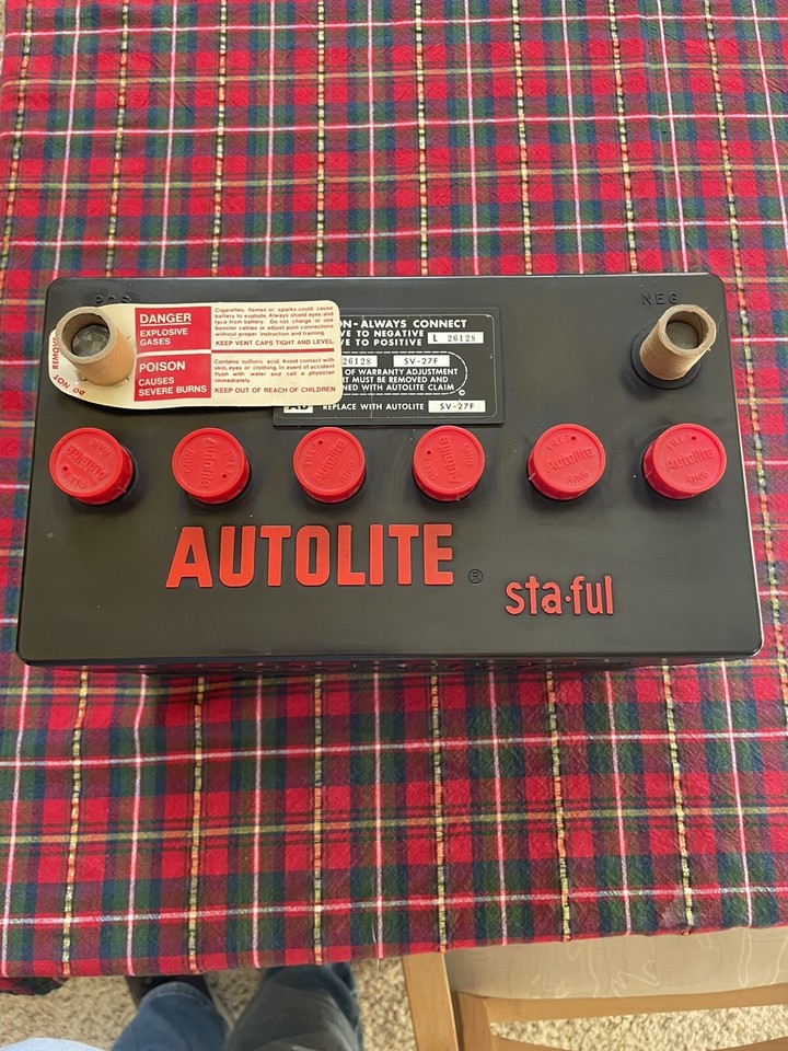Autolite SV-27F sta.flu reproduction Lead Acid Battery for big block ...