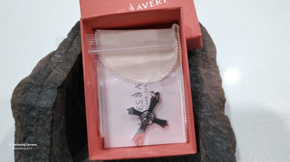 Retired James Avery Unique Handbell Cross Sterling Silver Pendant Rare ...