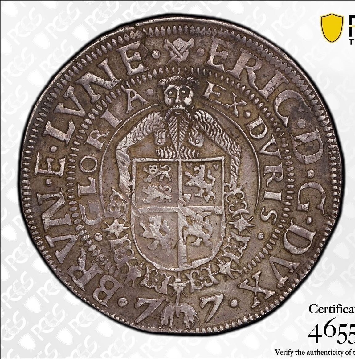 1577 Brunswick Luneberg Calenburg Taler of 24 Groschen PCGS XF VERY ...