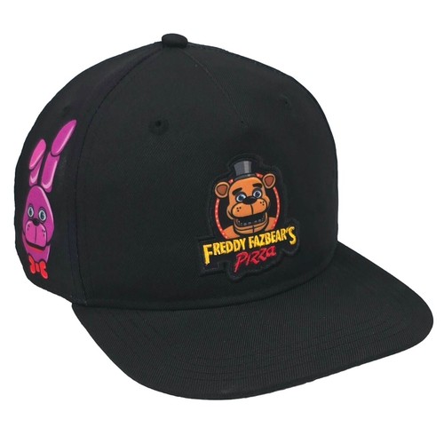 Five Nights At Freddys Hat Fazbear's Pizza Snapback Baseball Cap Black ...