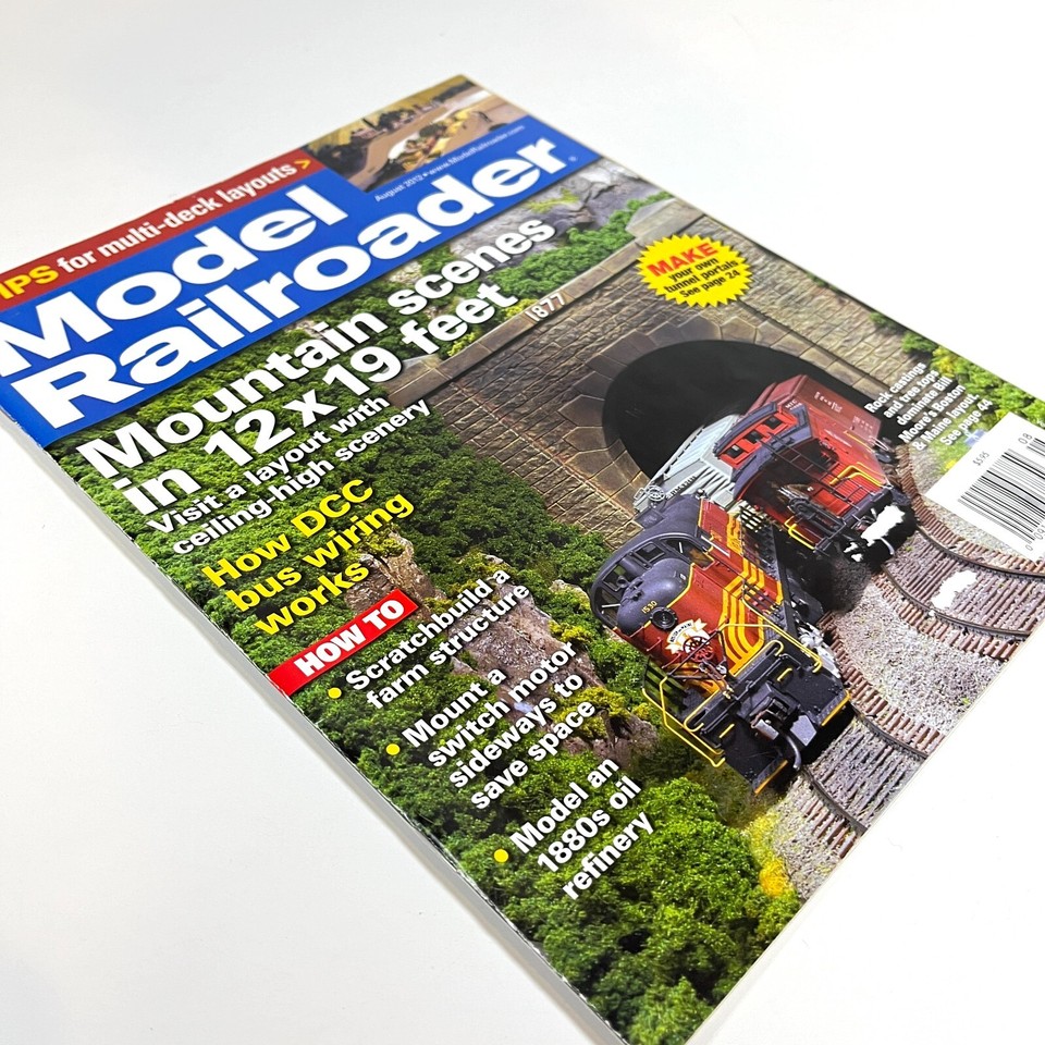 Model Railroader AUG 2012 Mountain Scenes DCC Bus Wiring Scratch Build ...