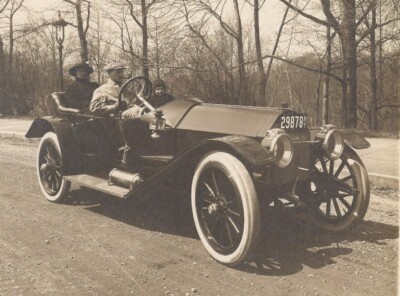 C.1912, HALLADAY ROADSTER, CAR, AUTOMOBILE, NY LICENSE PLATE, ORIGINAL ...