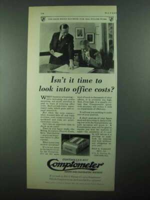 1931 Comptometer Ad - Look Into Office Costs | eBay