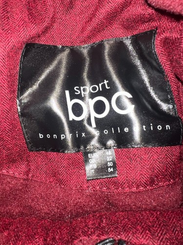 bonprix bpc Sport Hooded Waterproof Coat Maroon Detachable Hood ...