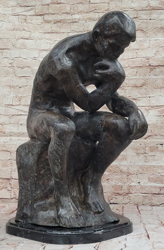 Bronze Sculpture Statue 24" The Thinker Rodin Sculpture Museum ...