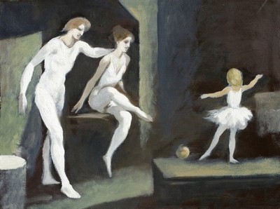 Oil painting of circus family by Harry Carmean 1994 | eBay