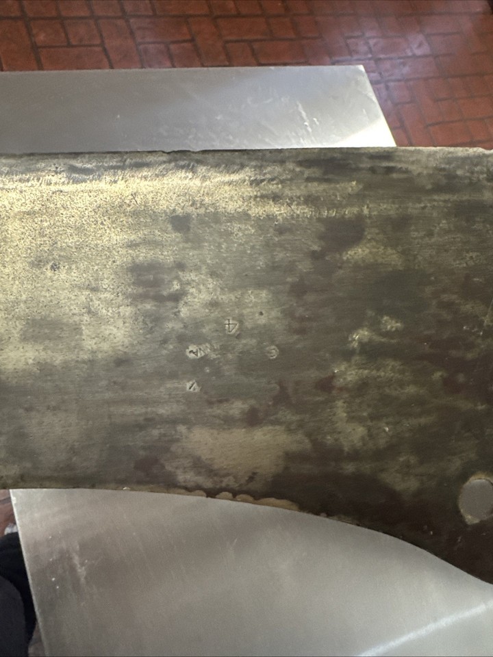 Antique Wm. Beatty & Son #4 Meat Cleaver Cast Steel Chester LARGE ...