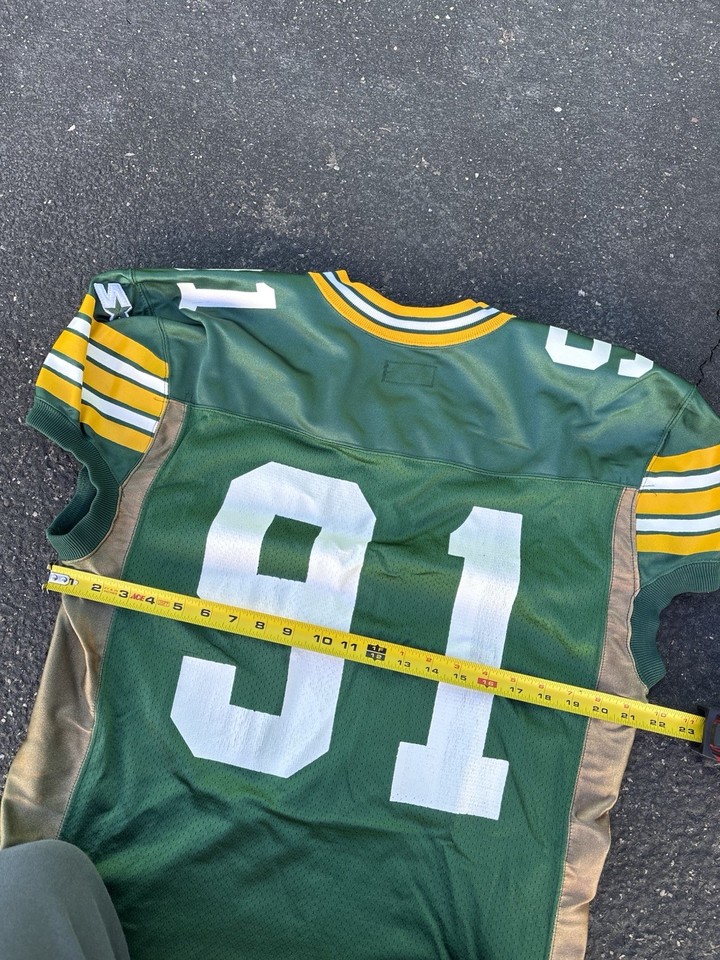 1994 Green Bay Packers Game Issued NFL Jersey Starter Number # 91 Size ...