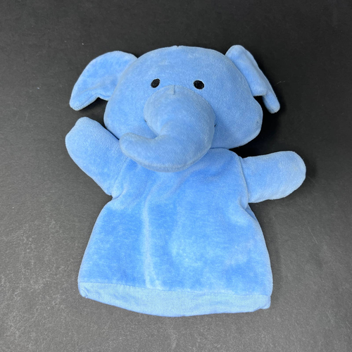 Dakin Naturals Blue Elephant Plush Hand Puppet Vintage 8" Stuffed ...
