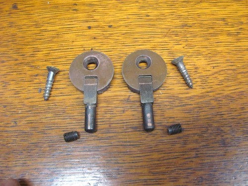 Vintage Singer Sewing Machine Cabinet Hinges with Mounting & Set Screws ...