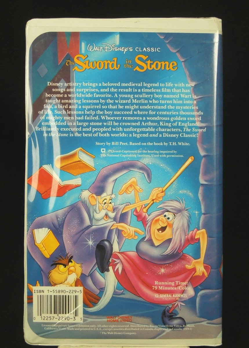 The Sword In The Stone 1991 Vhs
