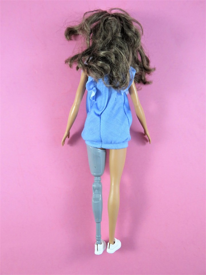 Mattel Barbie Amputee Doll Fashionistas 121 Brunette With Prosthetic ...