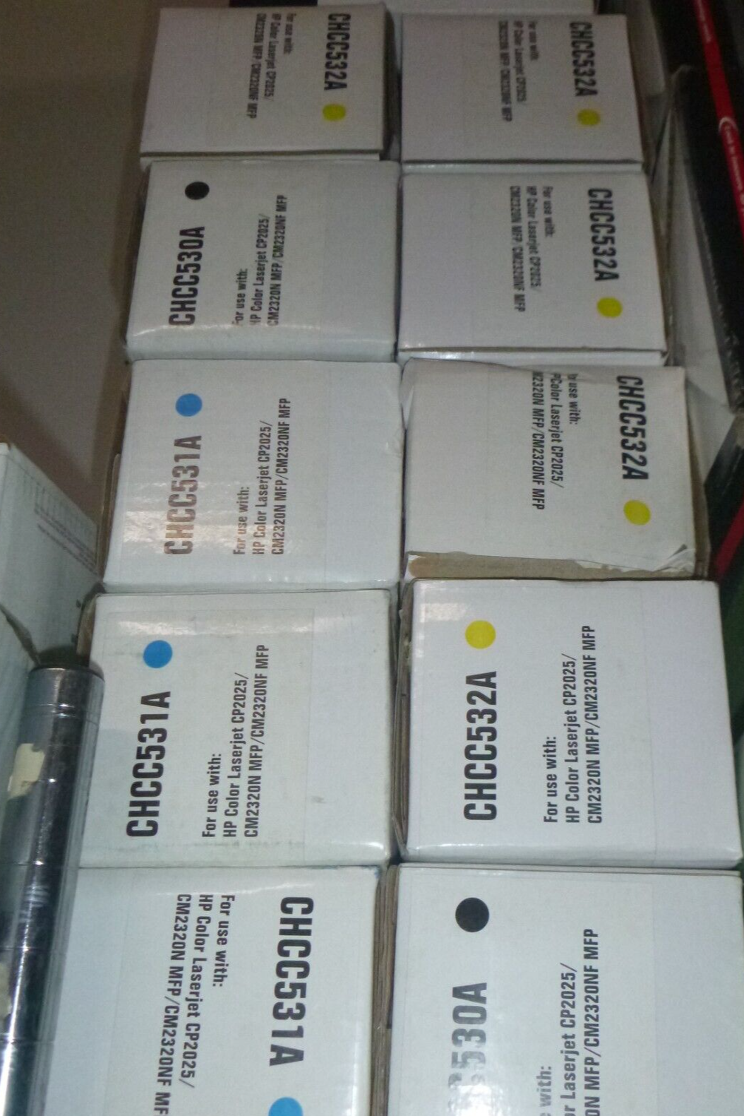 lot 10 pc Toner Cartridge for HP CC530A CC531A CC532A LaserJet CM2320 ...