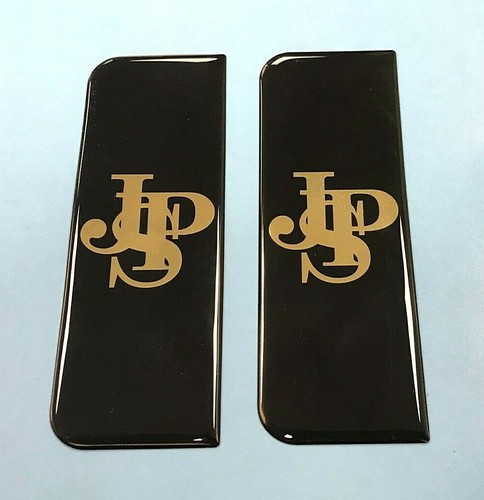Domed Gold on Black JPS Retro Vehicle Number Plate Stickers - HIGH ...