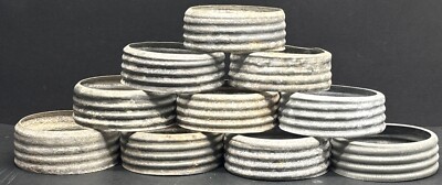Lot Of 10 Zinc Canning Jar RINGS/Band Top Canadian Crown Fruit 80x26mm ...